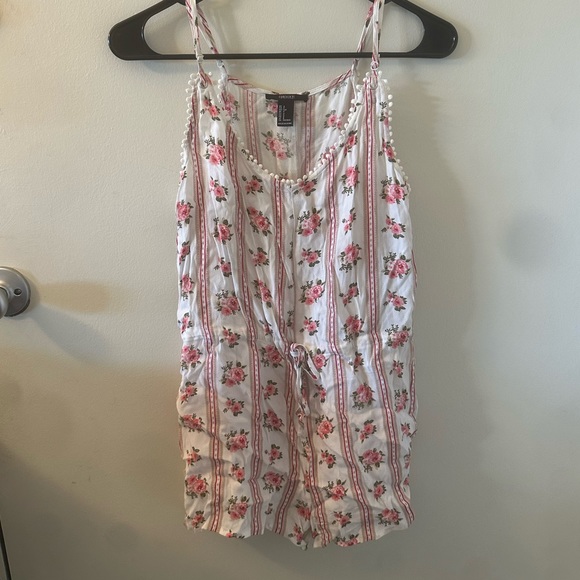 Forever 21 | Pants & Jumpsuits | Nwot Forever 2 Romper Floral Tank ...